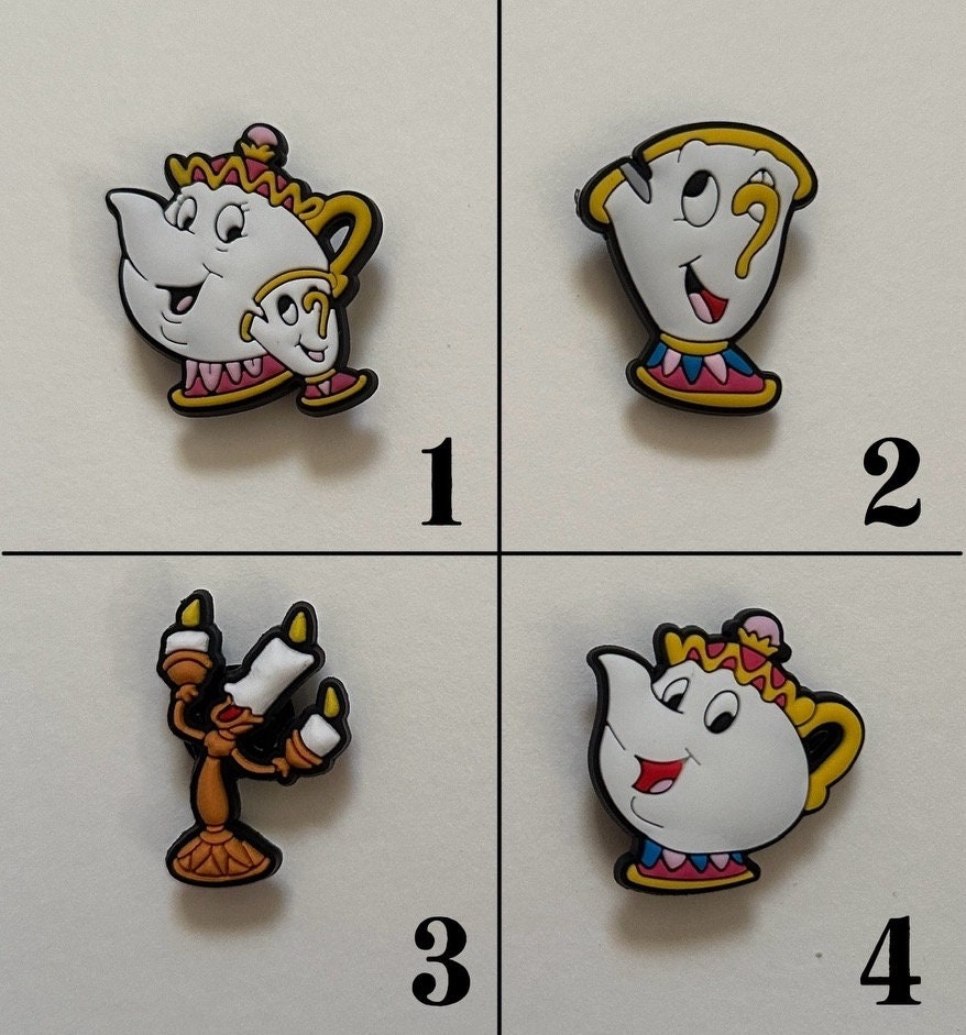 Beauty and the Beast Croc Charms - Etsy
