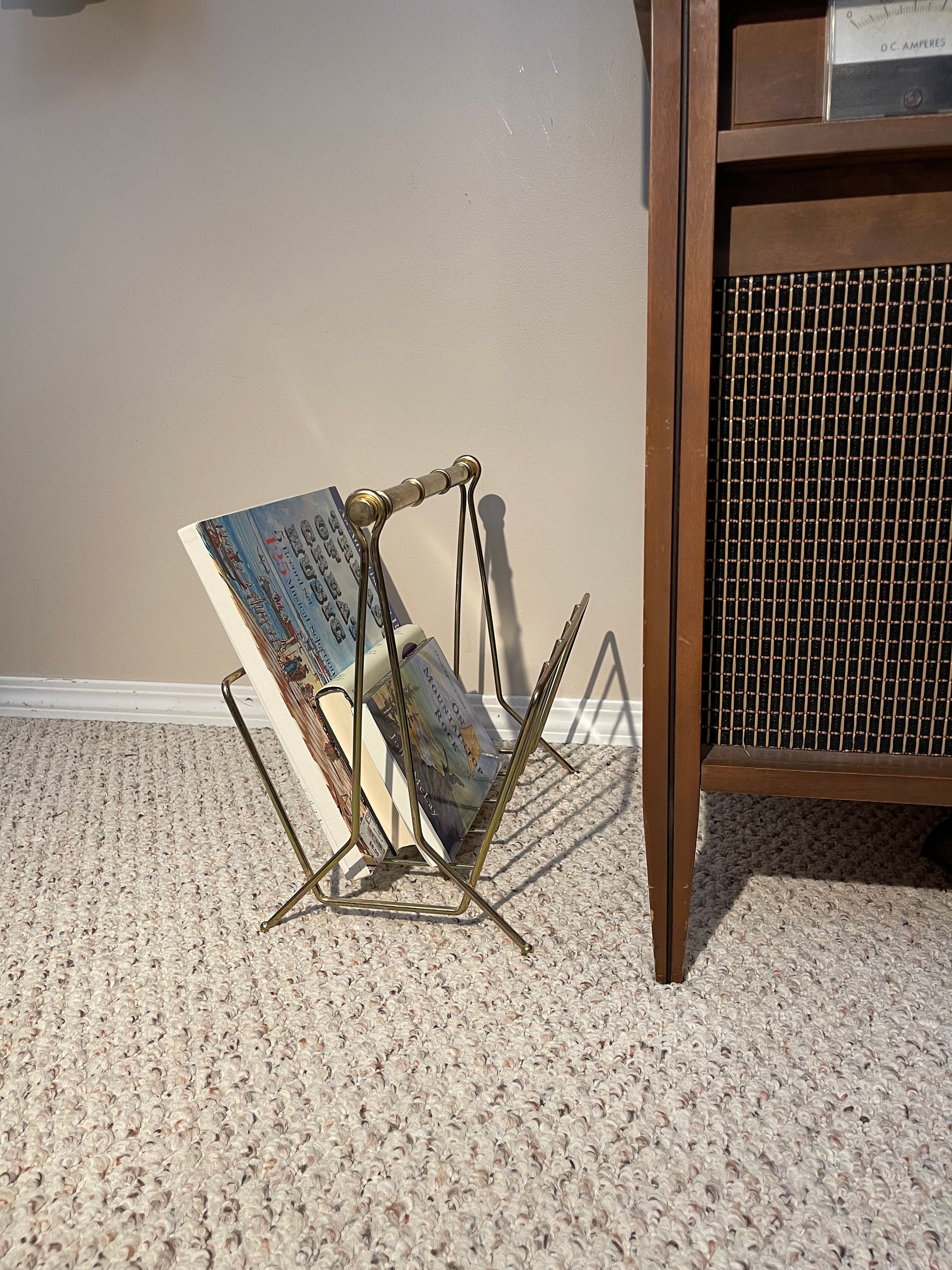 Mid Century Modern Metal Magazine Holder - Etsy