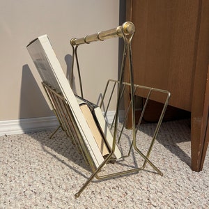 Mid Century Modern Metal Magazine Holder - Etsy