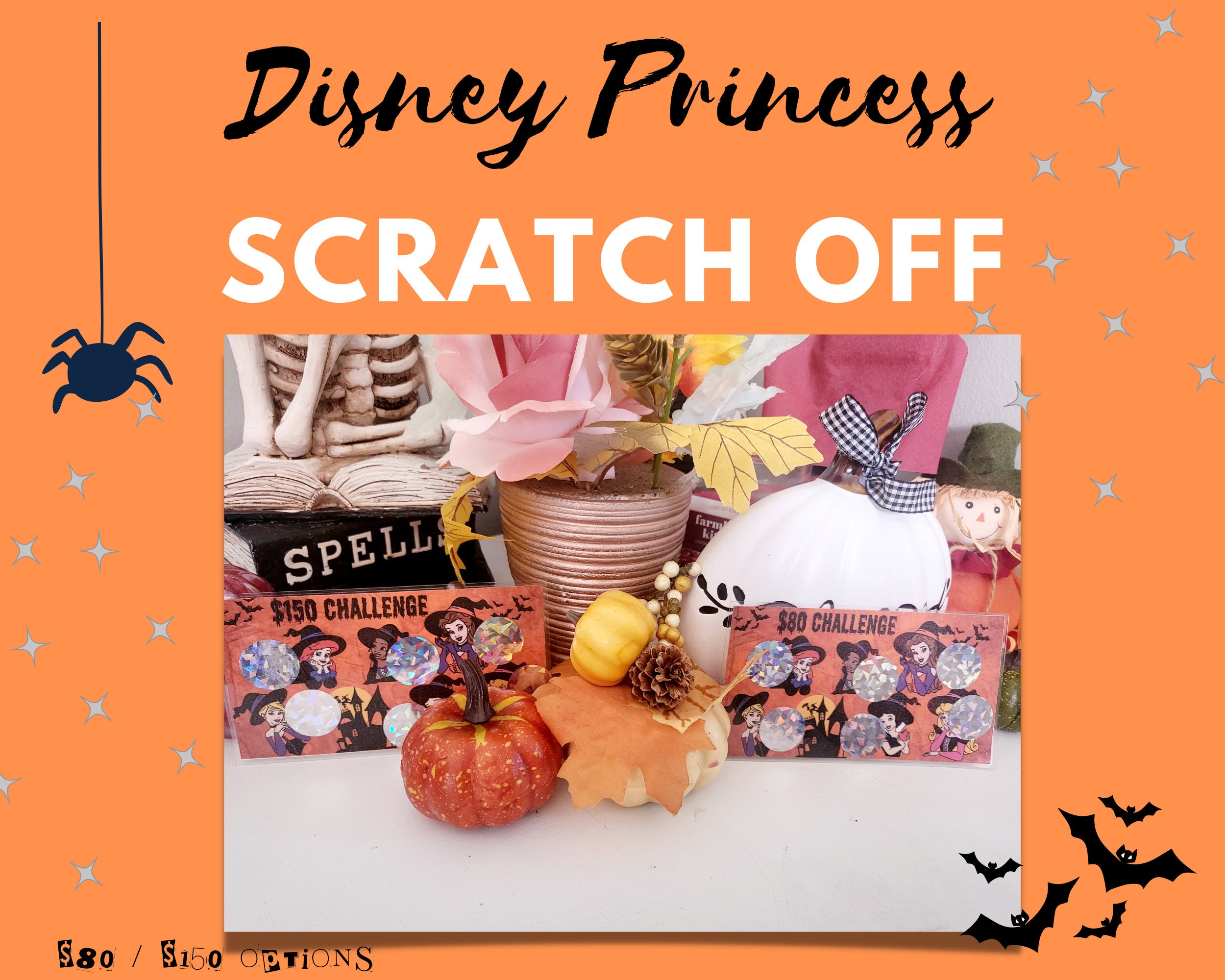 Disney Princess Scratch & Save Challenge Laminated - Etsy