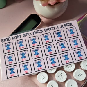 Lilostich |stitch Savings Challenge || Laminated || Savings Challenge ...