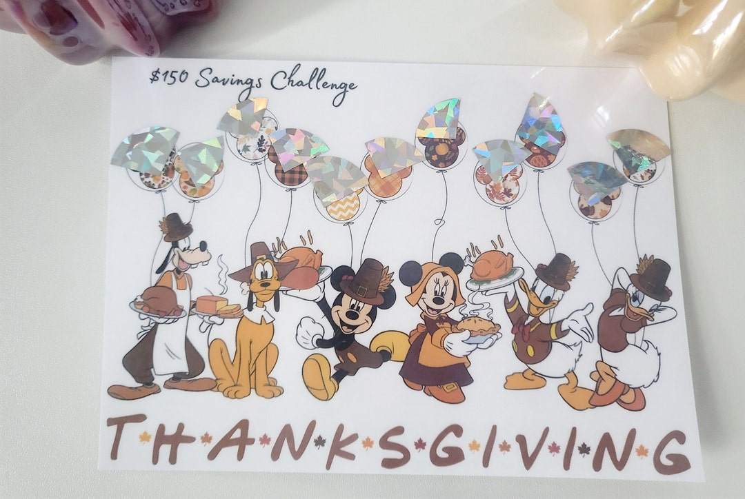 Disney Themed Fall Thanksgiving Mickey Mouse minnie Mouse Scratch ...