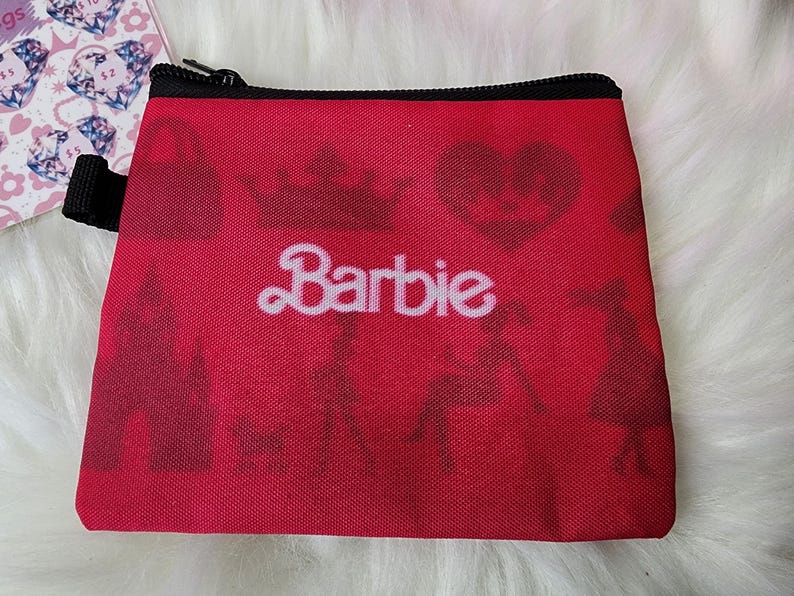 Barbie Mesh Zipper Coin Purse,barbie Fan Gift, Money Saving, Laminated ...