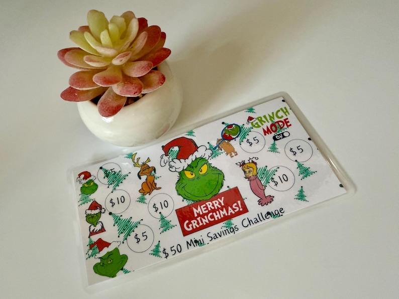Christmas Themed Saving Challenge Bundle, A6 Laminated Challenges, Fun ...