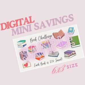 DIGITAL Book Savings Challenge - Etsy