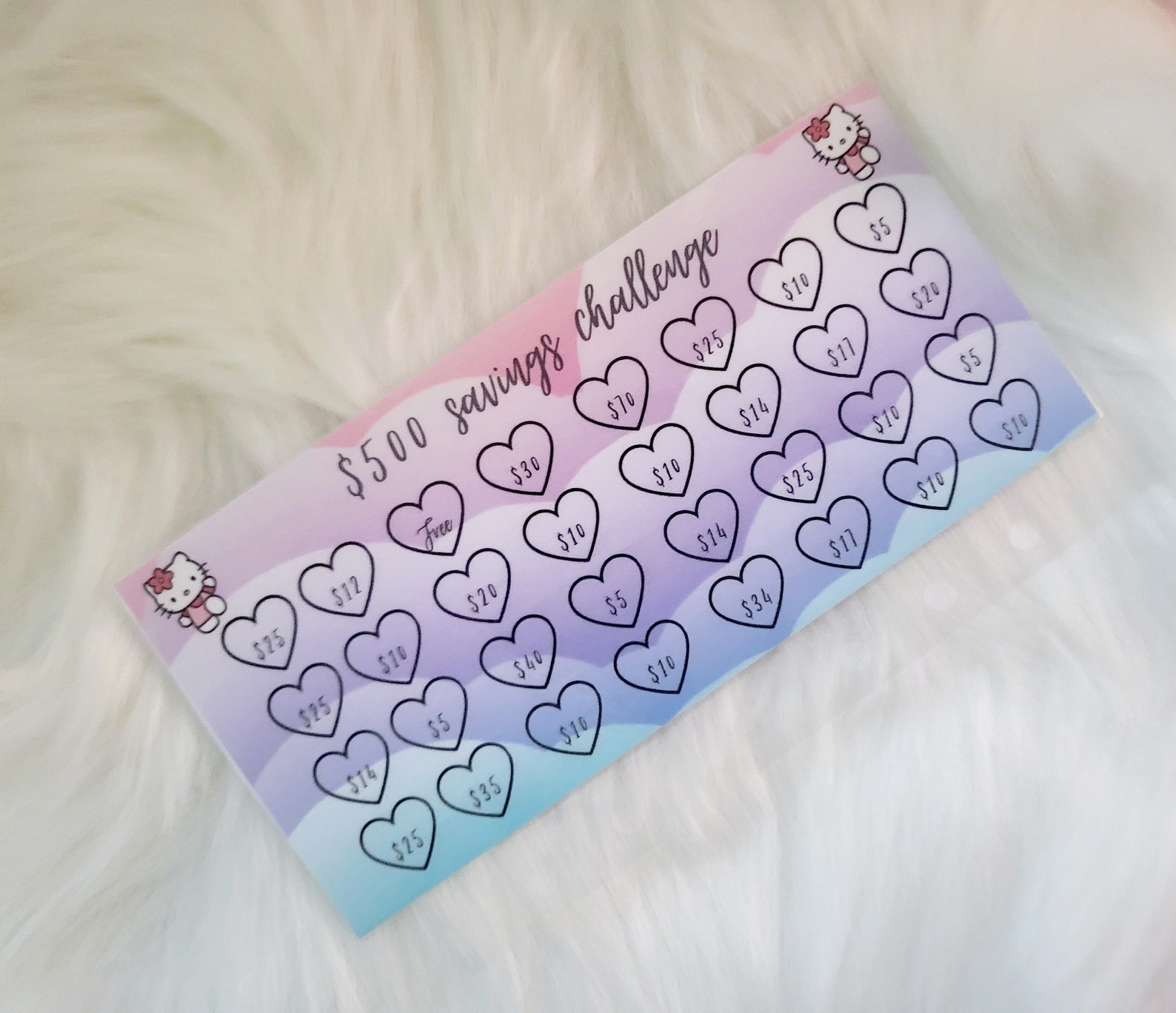 KITTY |hello Kitty ENVELOPE Savings Challenge || Laminated || Savings ...