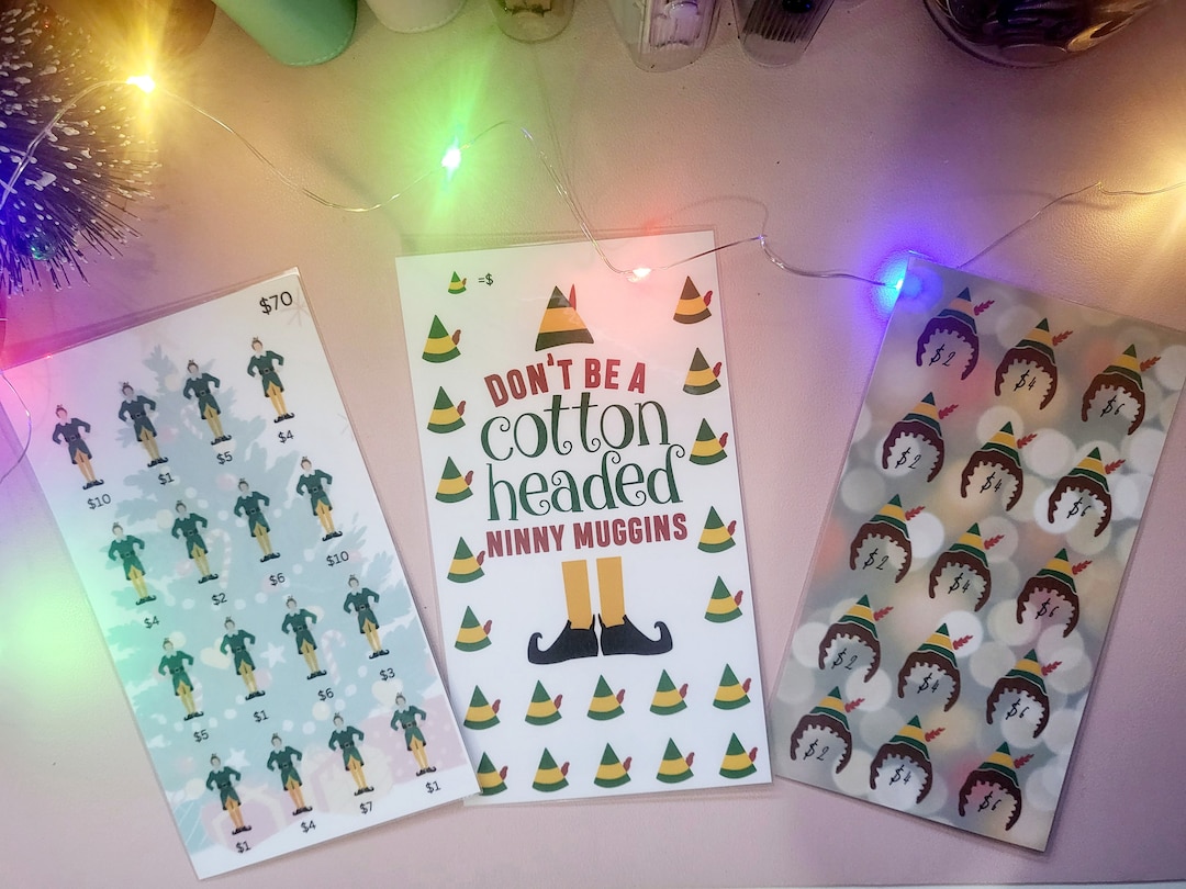 Christmas Buddy the ELF | ELF Movie Themed Laminated Christmas Savings ...