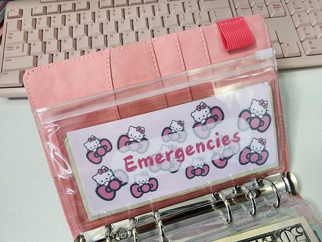 A6 Size Cute Kitty Laminated Inserts for A6 Zipper Envelopes, ONLY ...