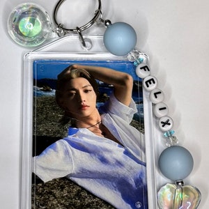 Felix Stray Kids Water Double Sided Photo Keychain - Etsy
