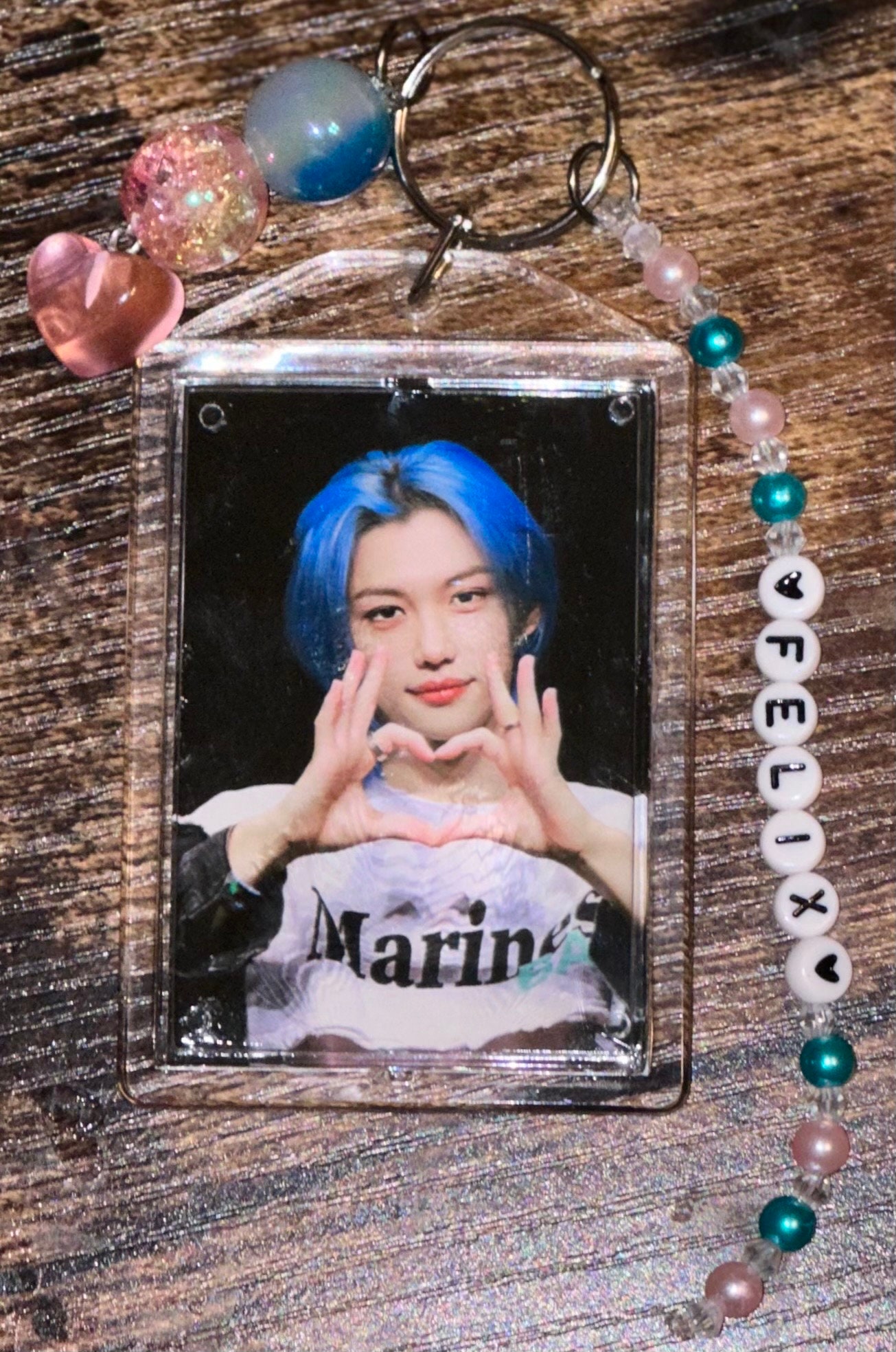 Felix Stray Kids Cute Double Sided Photo Keychain - Etsy
