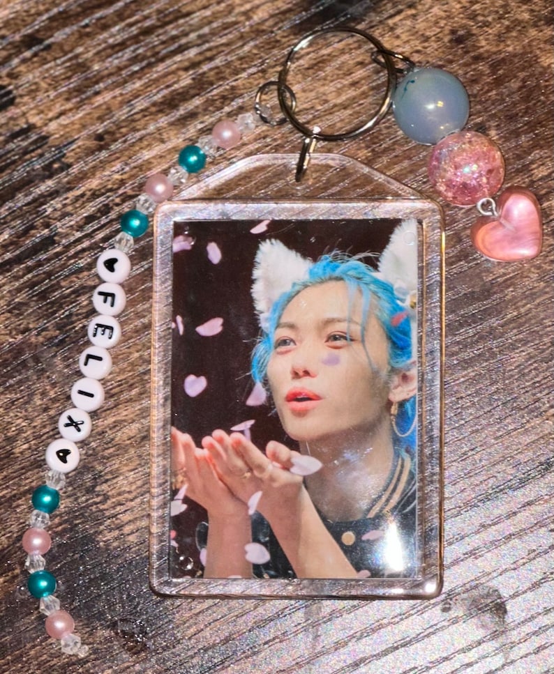 Felix Stray Kids Cute Double Sided Photo Keychain - Etsy