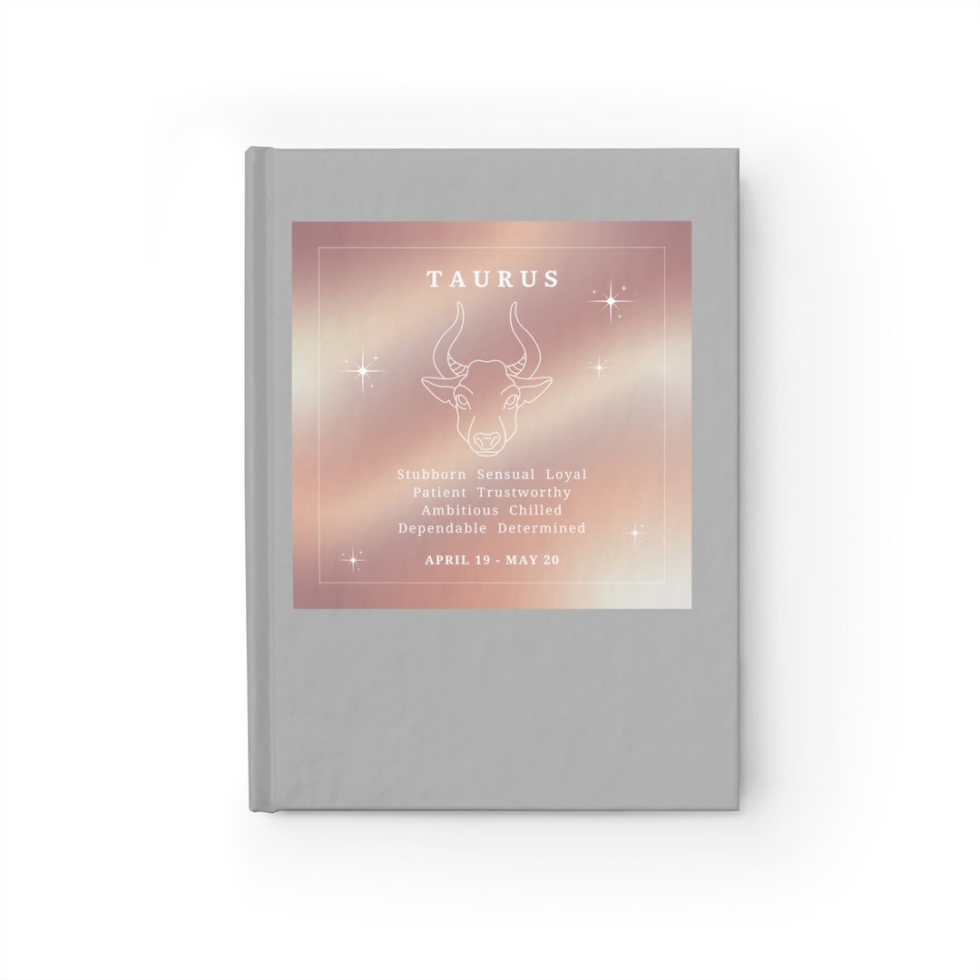 Astrological Journal - Taurus, Zodiac Gifts for Her, Constellation ...