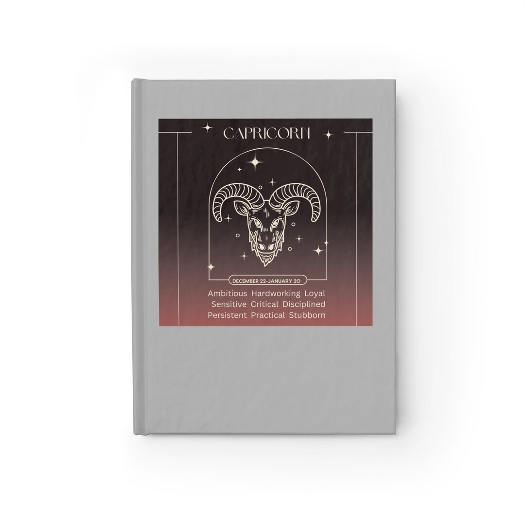 Astrological Journal - Capricorn, Zodiac Gifts for Her, Constellation ...