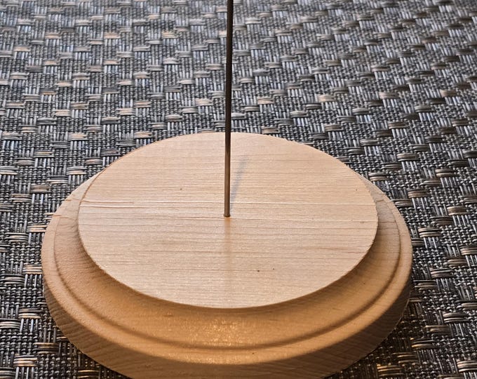 4" Round Wooden Doll Stand, Crochet Amigurumi Doll Stand, Doll Display ...