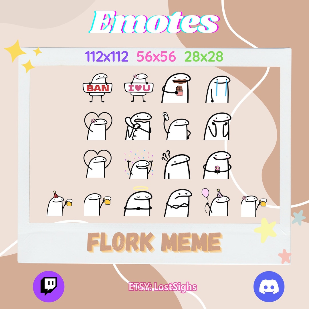 Flork Meme Emote Pack 34 Stream: Twitch, Discord, Kick, Youtube ...