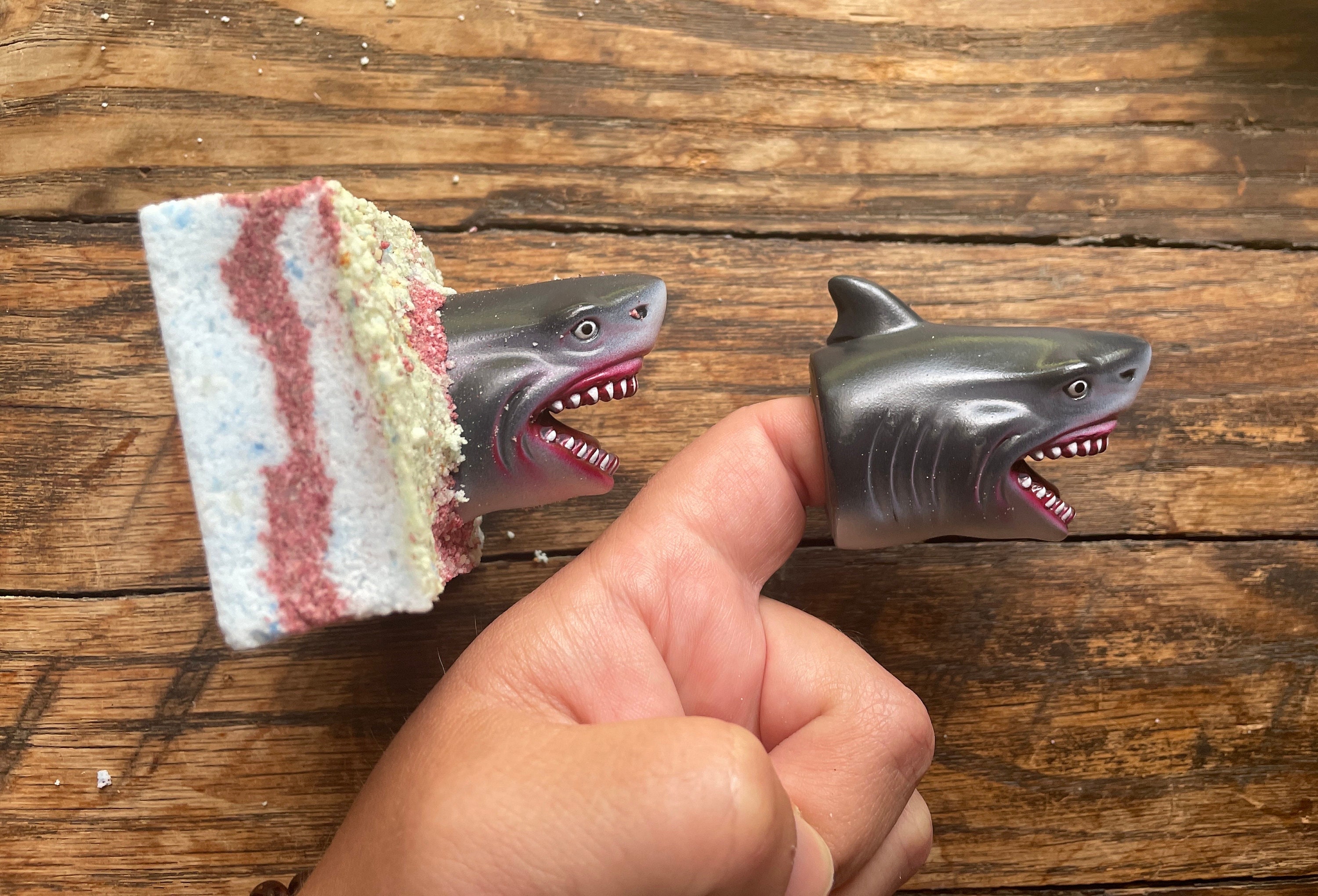 Shark Attack Bath Bombs for Kids- Shark Week Bath Bomb- Number Dye Free ...