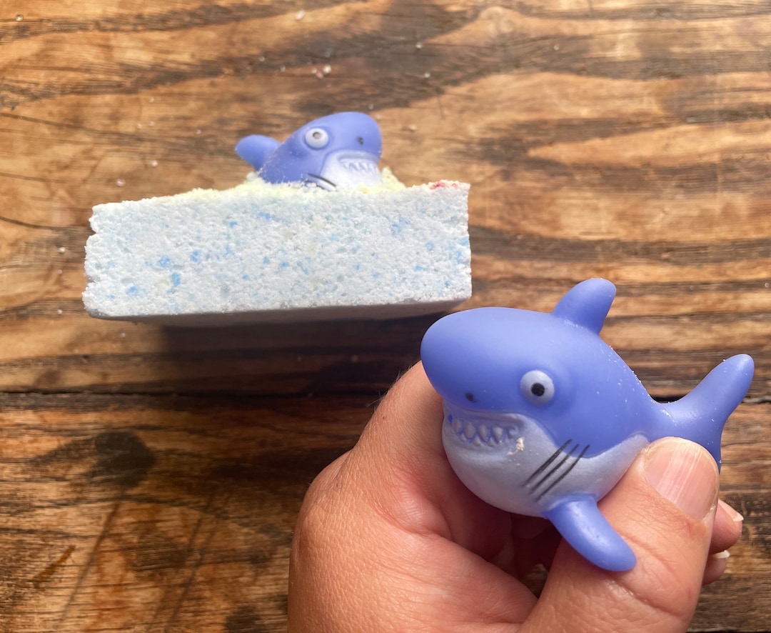 Shark Toy Bath Bombs for Kids Shark Week Number Dye Free Bath Bombs ...