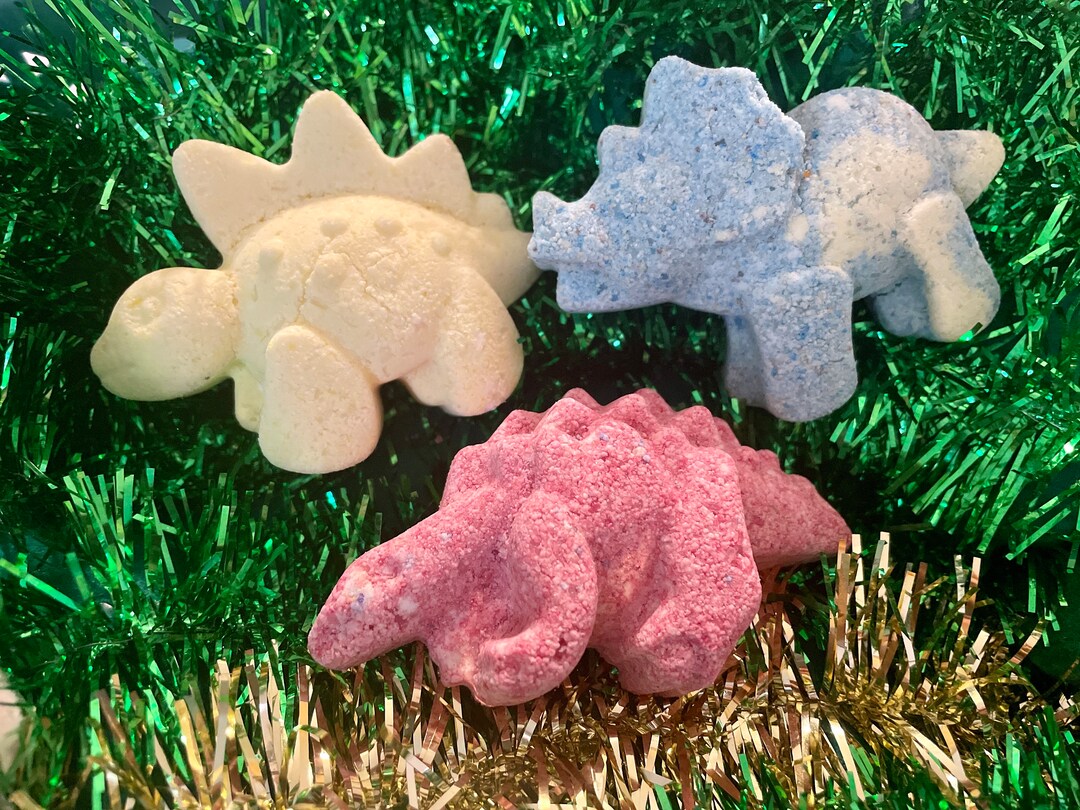 Dinosaur Bath Bombs for Kids Artificial Dye Free Bath Bombs Dinosuar ...