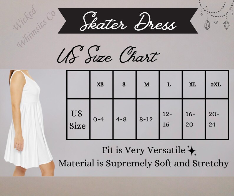 Celestial Skater Dress, Black Dress With Gold Moons and Stars, Women's ...