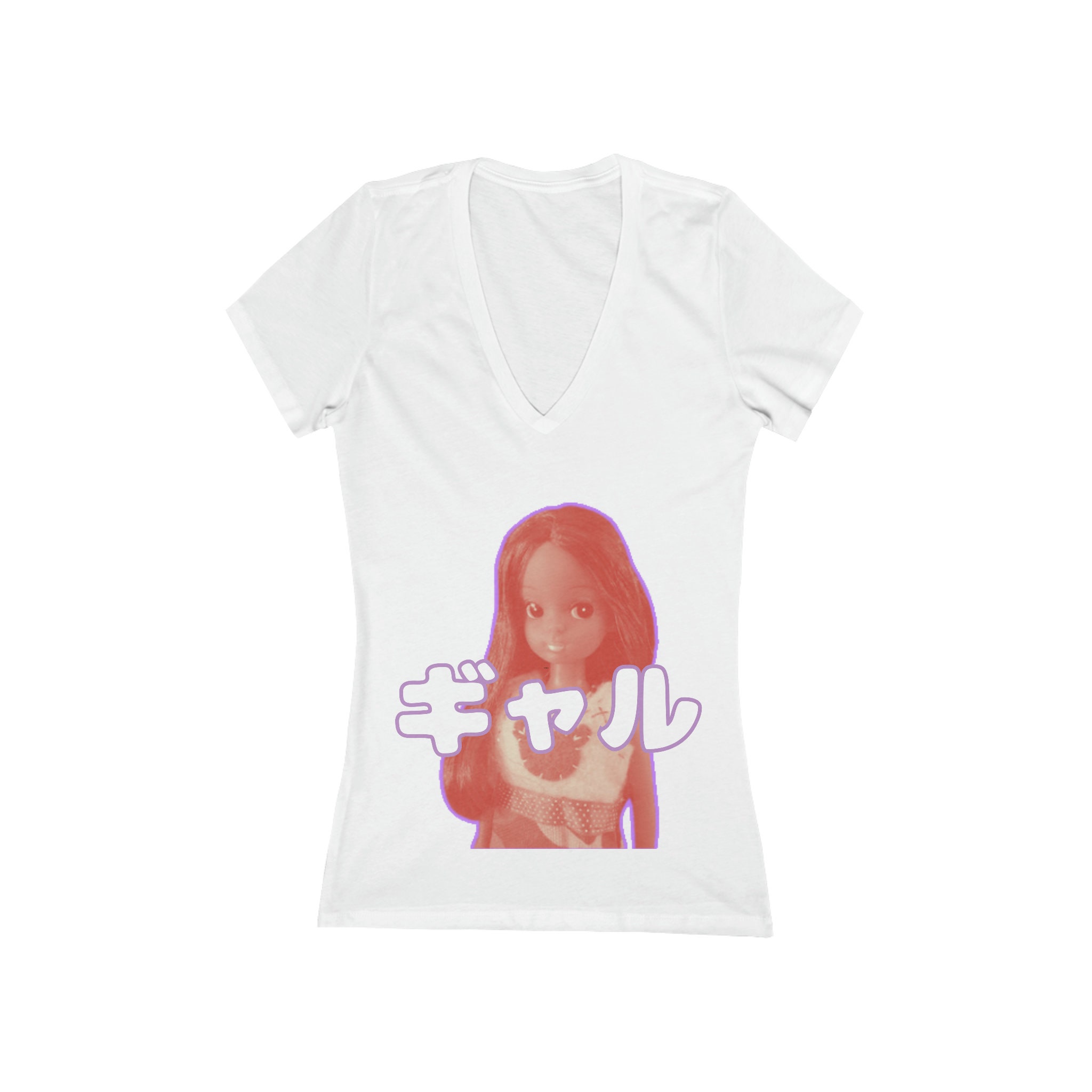 Gyaru, Lolita, Gyaru, Jpop, Kawaii, Licca V Neck Tee Shirt - Etsy
