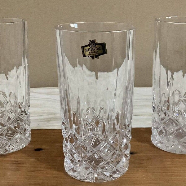 Lead Crystal Highball Glass - Etsy