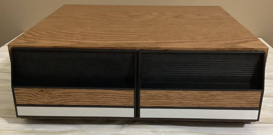 Vintage VHS or Beta Tape Faux Wood 22 Slot Storage Case. Great ...