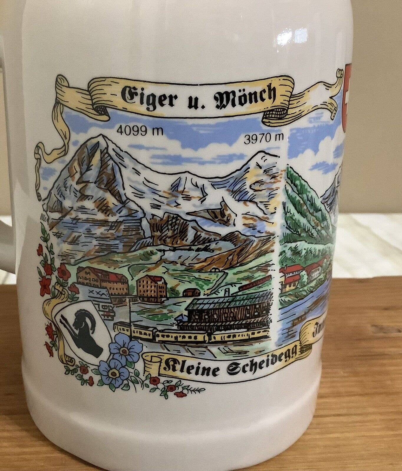 Swiss Alp Souvenir Mug. Handmade WS Qualitat. Very Nice Shape - Etsy