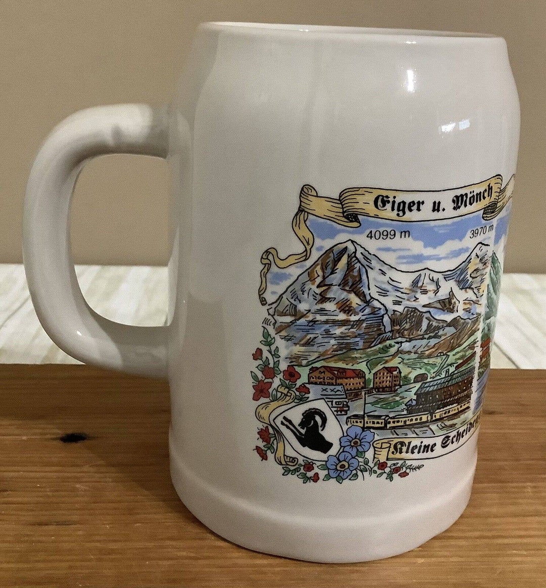 Swiss Alp Souvenir Mug. Handmade WS Qualitat. Very Nice Shape - Etsy