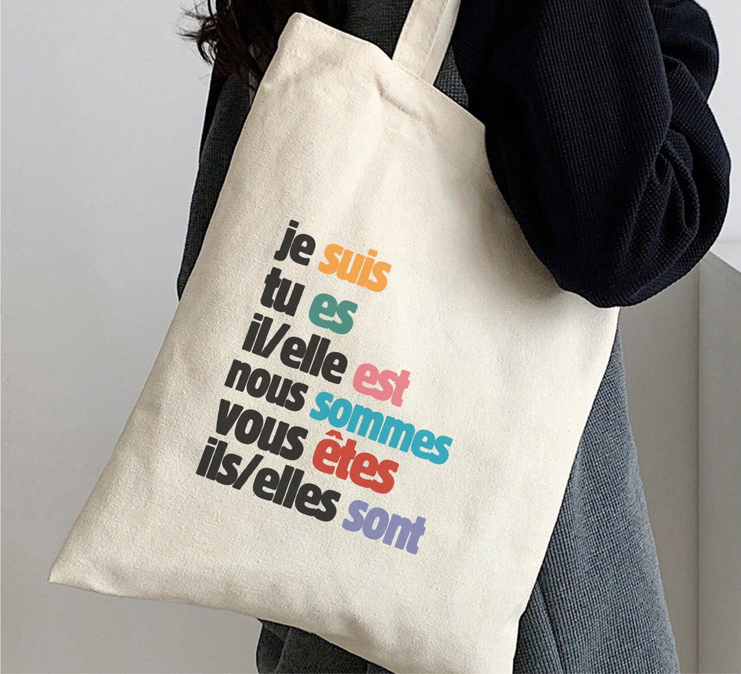 French Teacher Tote Bag Canvas Tote Bag Gift for French Teacher ...