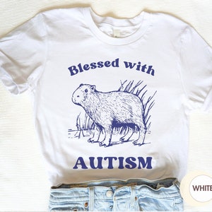 Funny Autism Shirt | Capybara Shirt, Funny Capybara Autism Shirt, Audhd ...