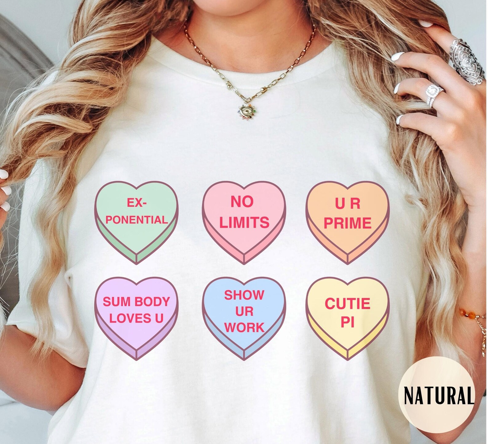 Valentine's Math Conversation Hearts Shirt | Funny & Cute Valentines ...
