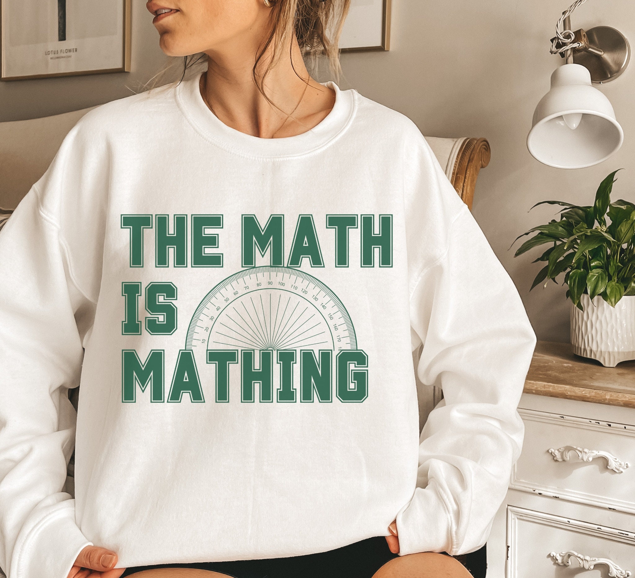 The Math is Mathing Unisex Crewneck Sweatshirt | Funny Math Teacher ...