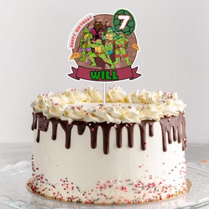 Turtle Cake Topper, Ninja Turtle Topper - Etsy