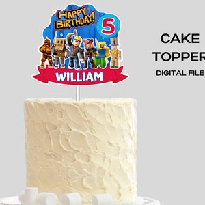 Roblox Cake Topper, Roblox Party, Roblox Birthday - Etsy