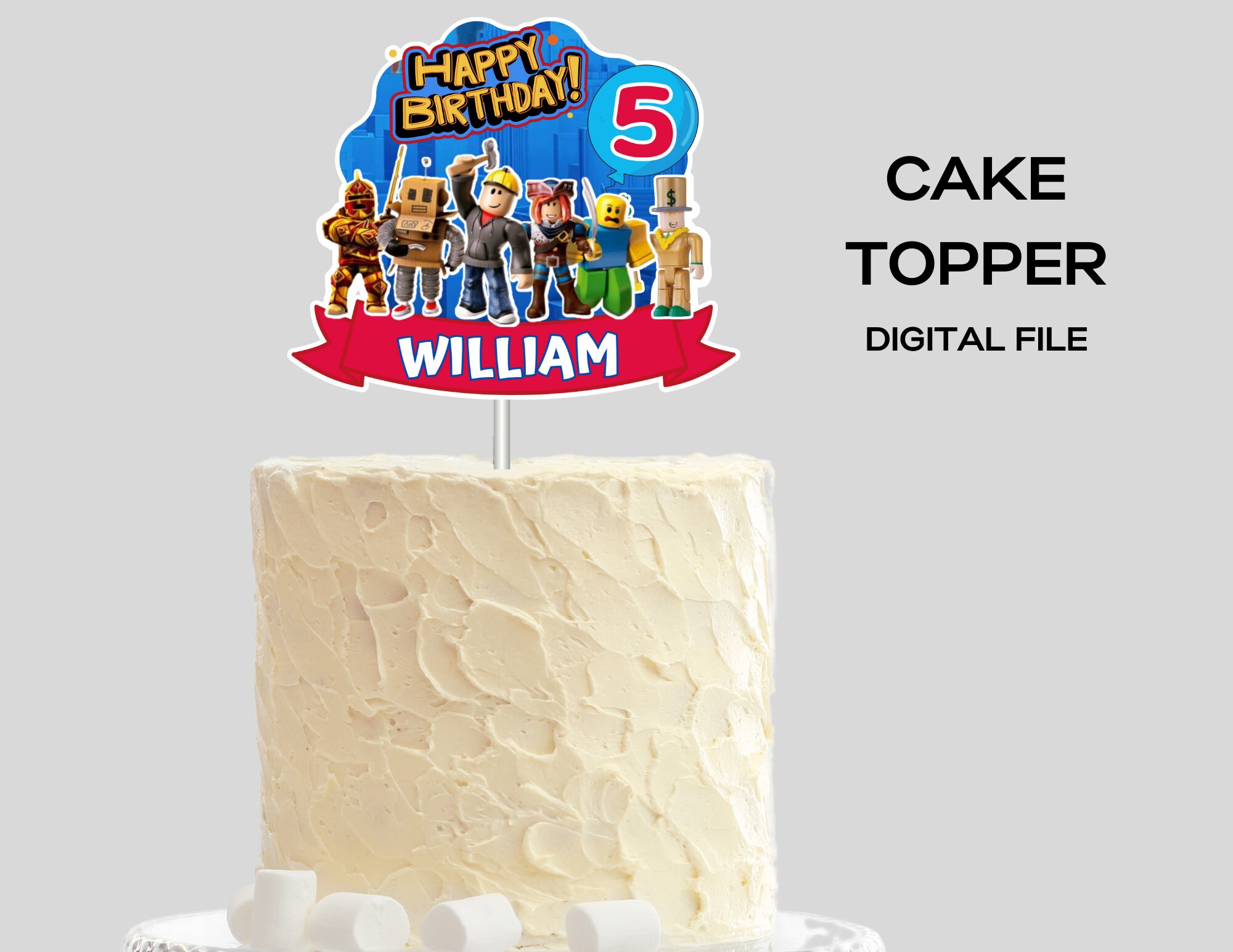 Roblox Cake Topper Roblox Party Roblox Birthday - Etsy Australia