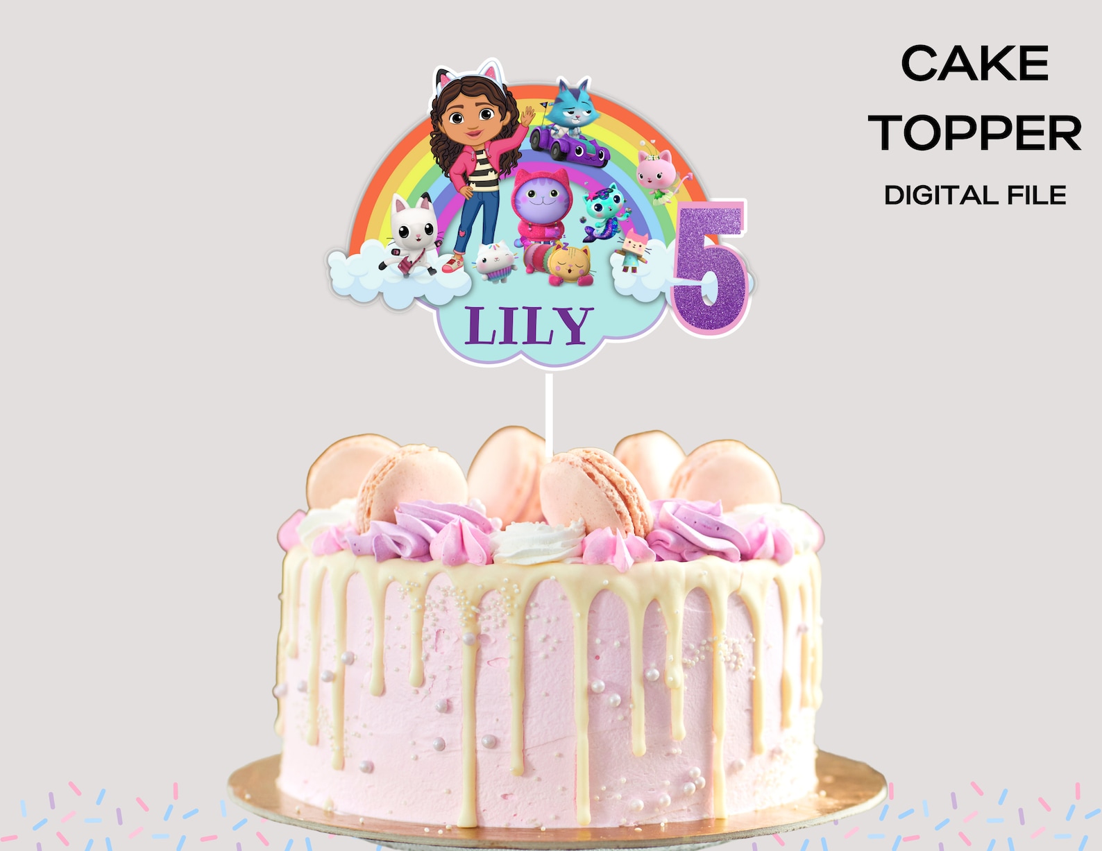 Dollhouse Cake Topper Dollhouse Theme Topper - Etsy