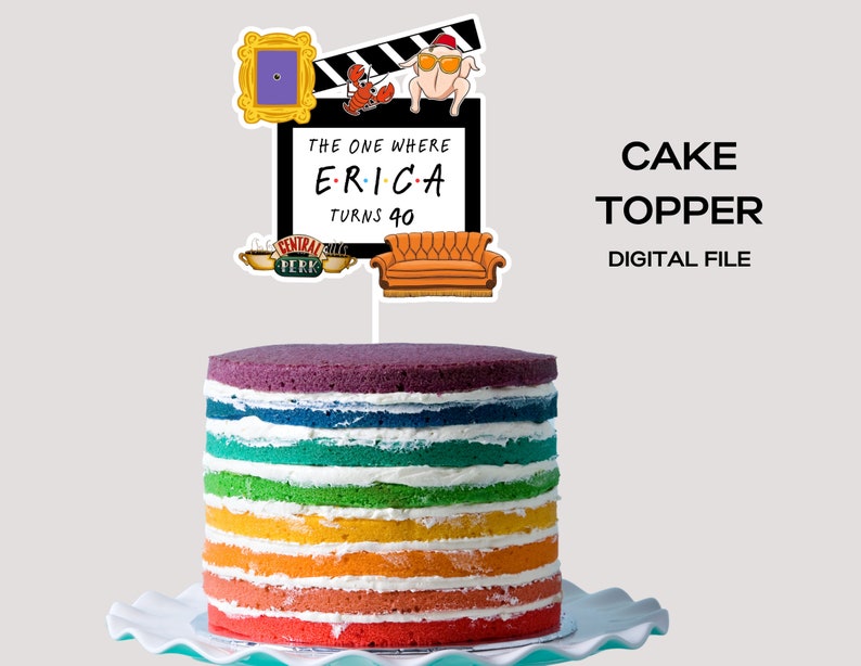 Friends Cake Topper Friends Show Cake Topper Friends - Etsy