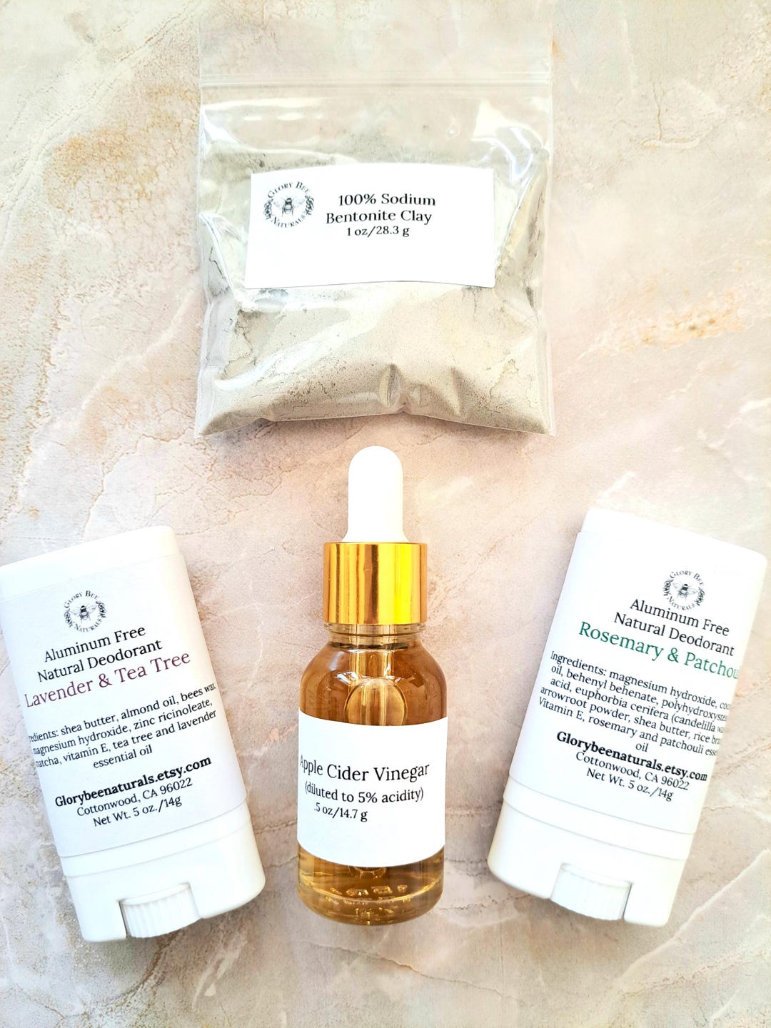 All Natural & Safe Deodorant, Pit Kit Detox, No Baking Soda or Aluminum ...