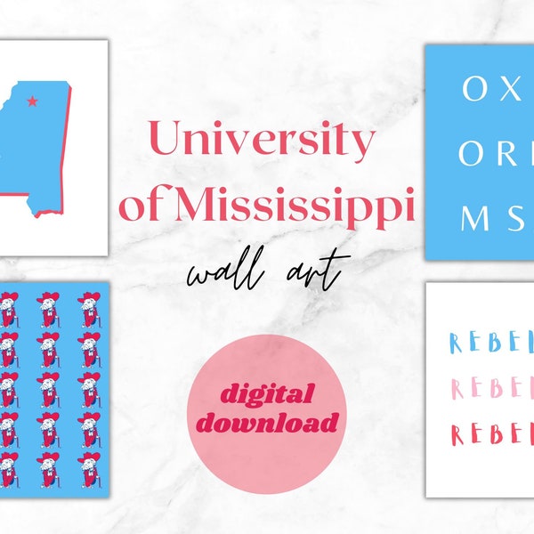 Ole Miss Wall Decor - Etsy