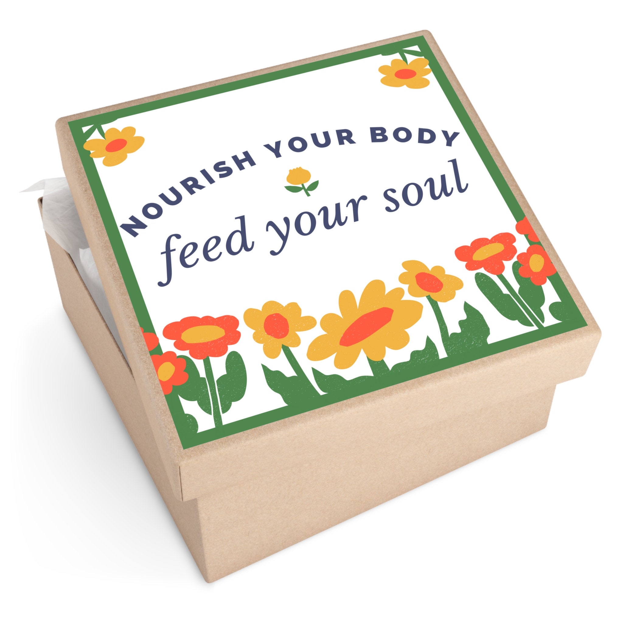Vinyl Stickers nourish Your Body Feed Your Soul - Etsy