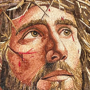 Jesus Christ Mosaic - Religious Handmade Wall Art - Natural Stone ...