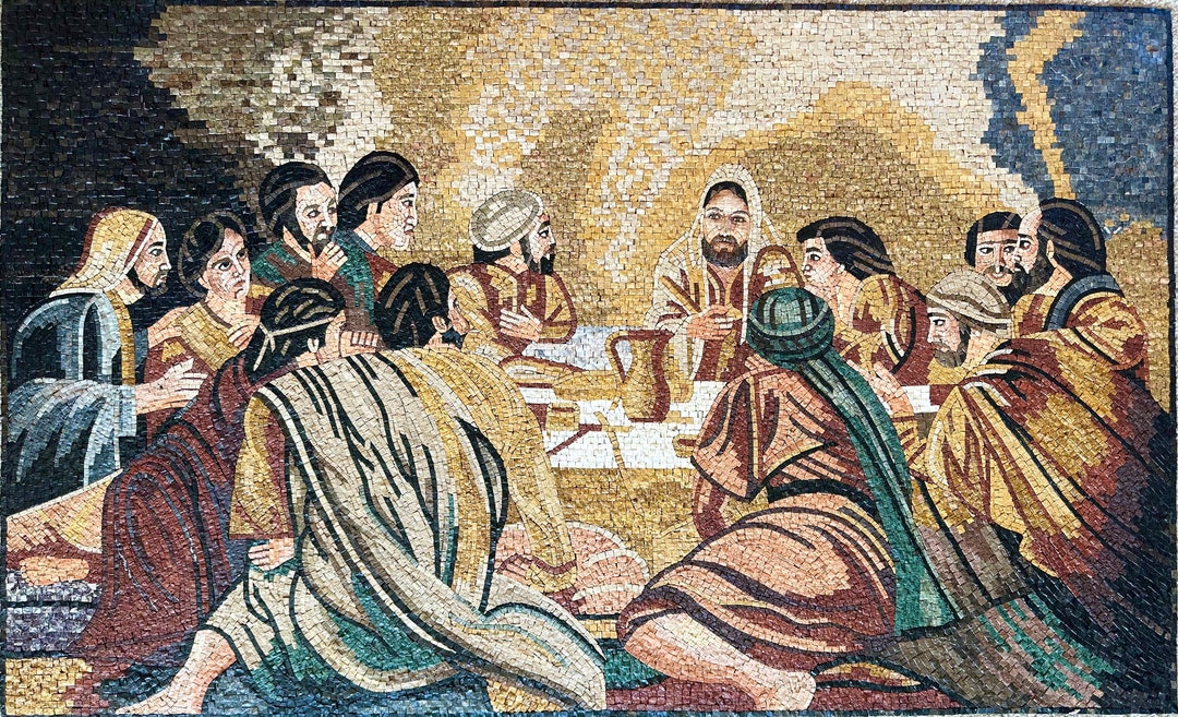 LAST SUPPER - Religious Mosaic Wall Art - Middle Eastern Version ...