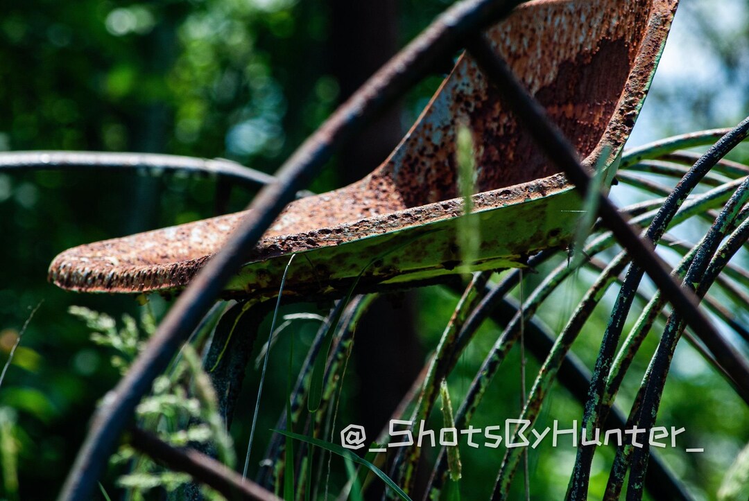 Stunning up Close Photo of an Old Rustic Farming Rake Seat - Etsy