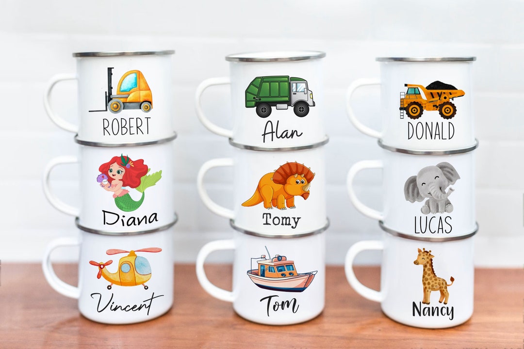 Personalized Mug for Kids, Hot Chocolate Coffee Mug for Boys, Children ...