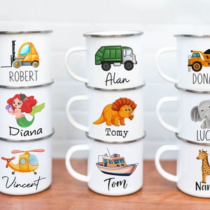 Personalized Mug for Kids, Hot Chocolate Coffee Mug for Boys, Children ...
