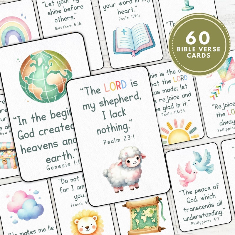 Bible Verse Cards - Etsy