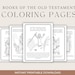 Old Testament Books Bible Text Coloring Pages in ENGLISH | Sunday ...