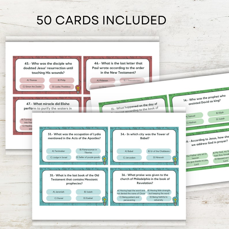 Bible Trivia Cards Bible Trivia Questions Printable Bible Trivia Church ...