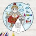 Daniel and the Lions Den Coloring Wheel Bible Story Wheel Printable Bible Activity Kids Bible ...