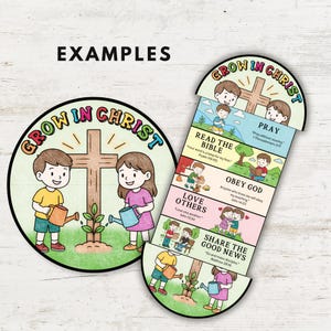 Grow in Christ Folding Surprise Bible Craft, Bible Lesson for Children ...
